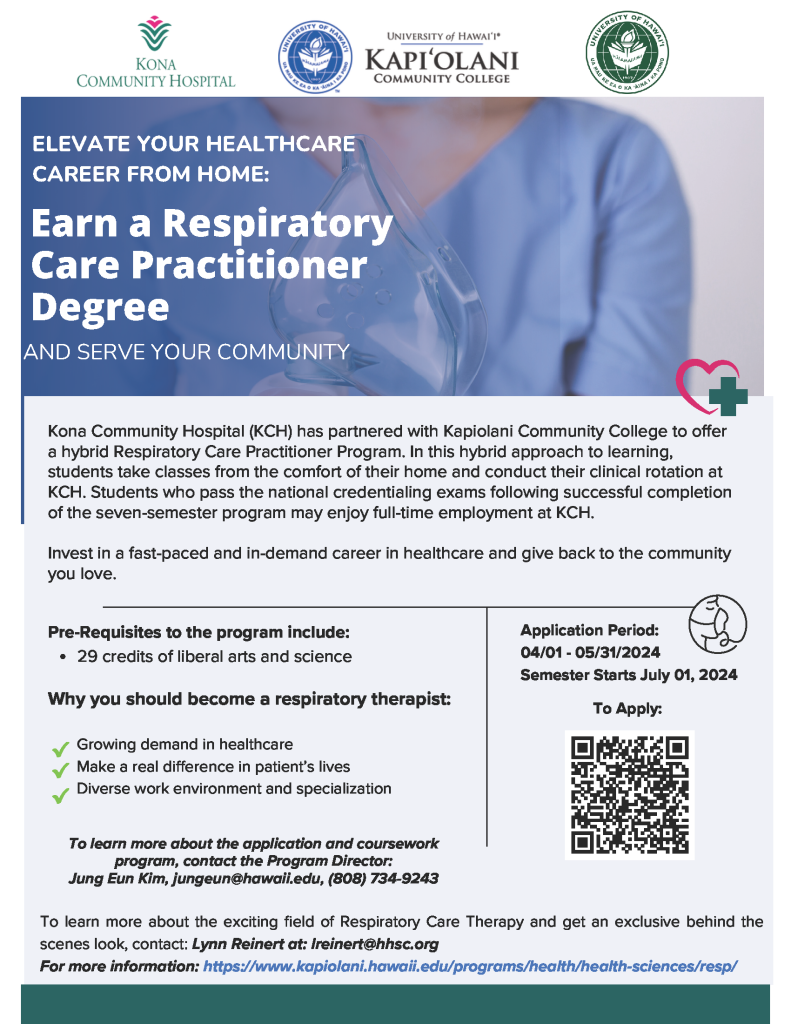 Respiratory Care Practicioner Program with Kapiolani Community College ...